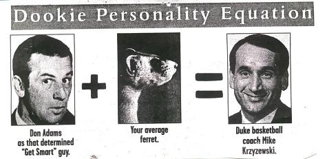 Photo: Dook Personality Equation - Tar Heel Times