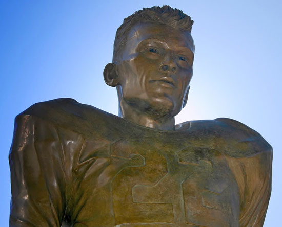 Photo: Charlie Justice Statue 1 - Tar Heel Times